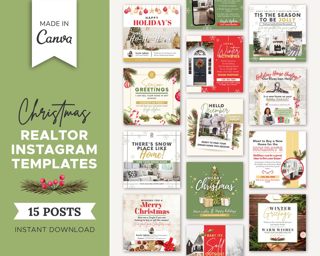 15 Christmas Realtor Instagram Posts | Real Estate Social Media ...