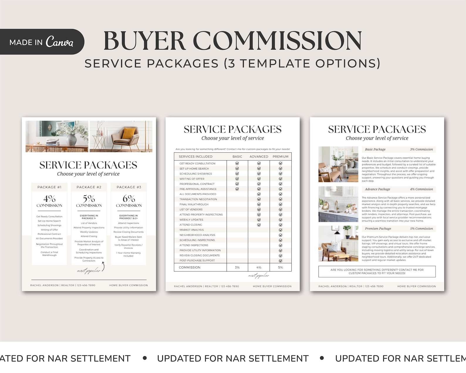 Real Estate Commission Template | Real Estate Agent Commission | Buyers ...