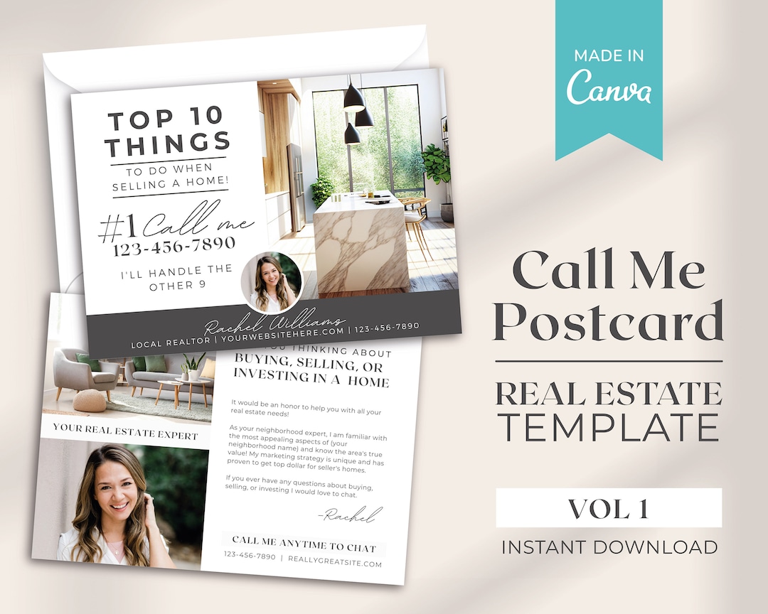 Real Estate Postcard | Real Estate Marketing | Real Estate Farming ...