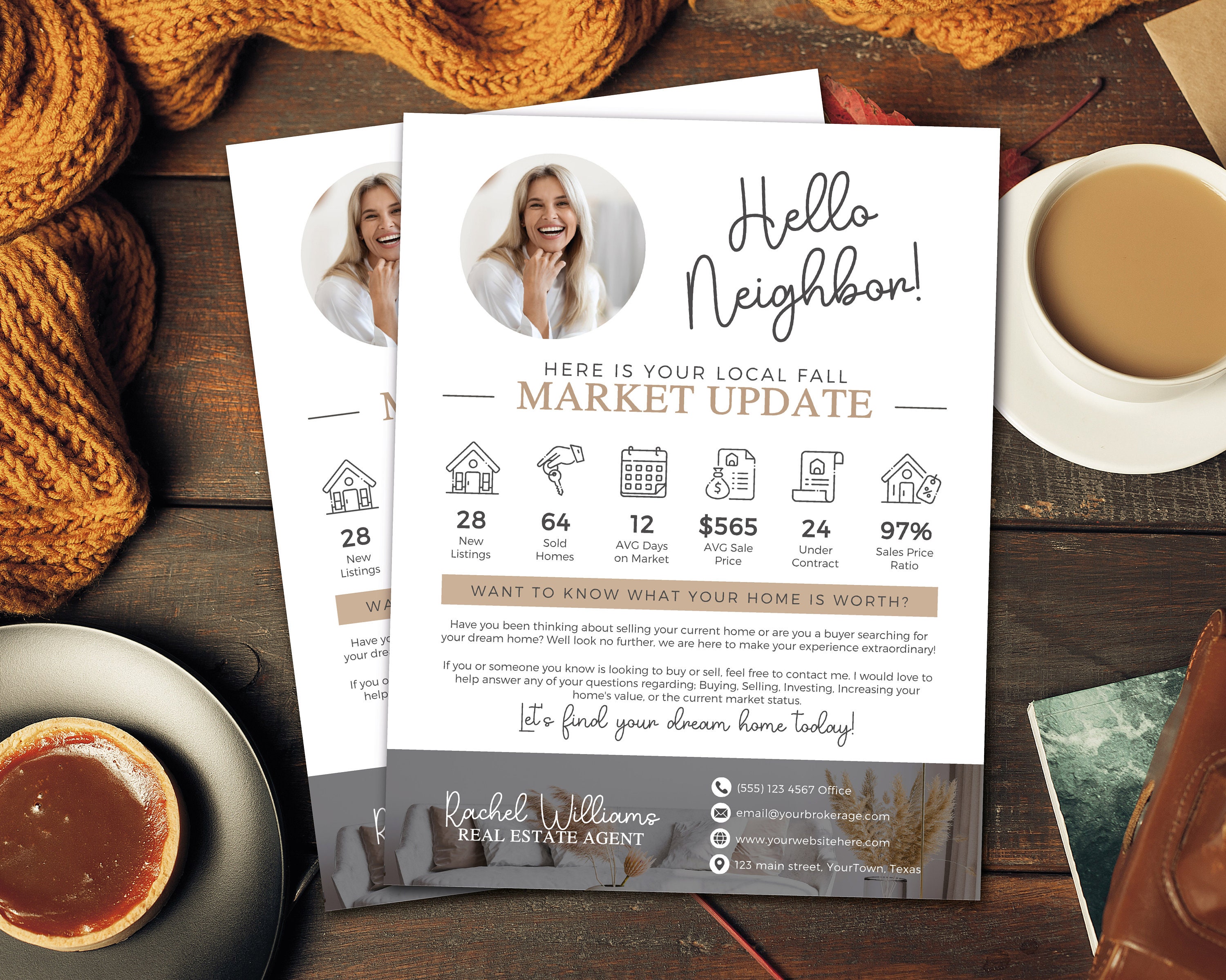 Fall Real Estate Market Update Flyer | Realtor Flyer | Autumn Realtor ...
