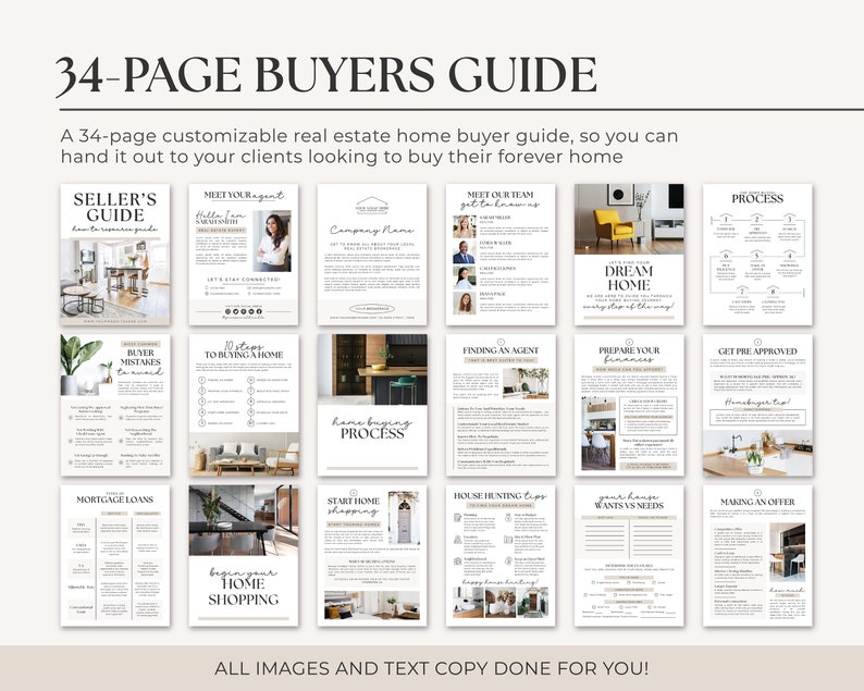 Real Estate Seller Guide and Home Buyer Guide Bundle | Real Estate ...