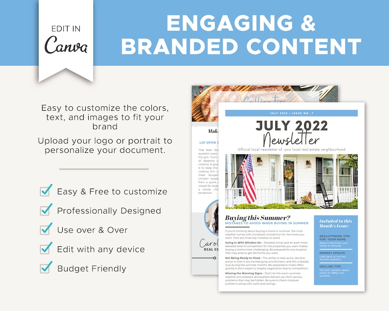 Real Estate July Newsletter | Real Estate Marketing | Realtor ...