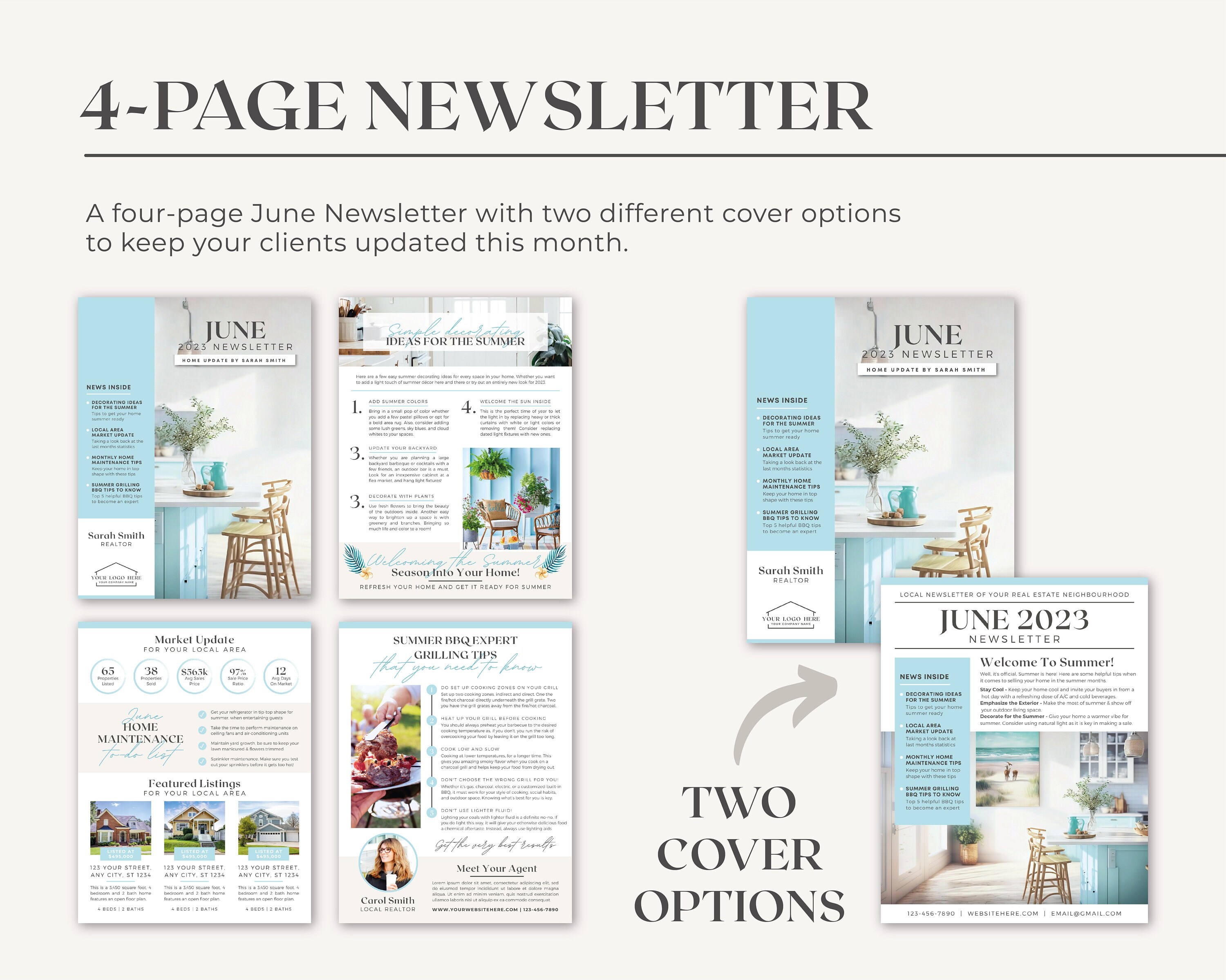Real Estate Newsletter | June Newsletter | Real Estate Marketing ...