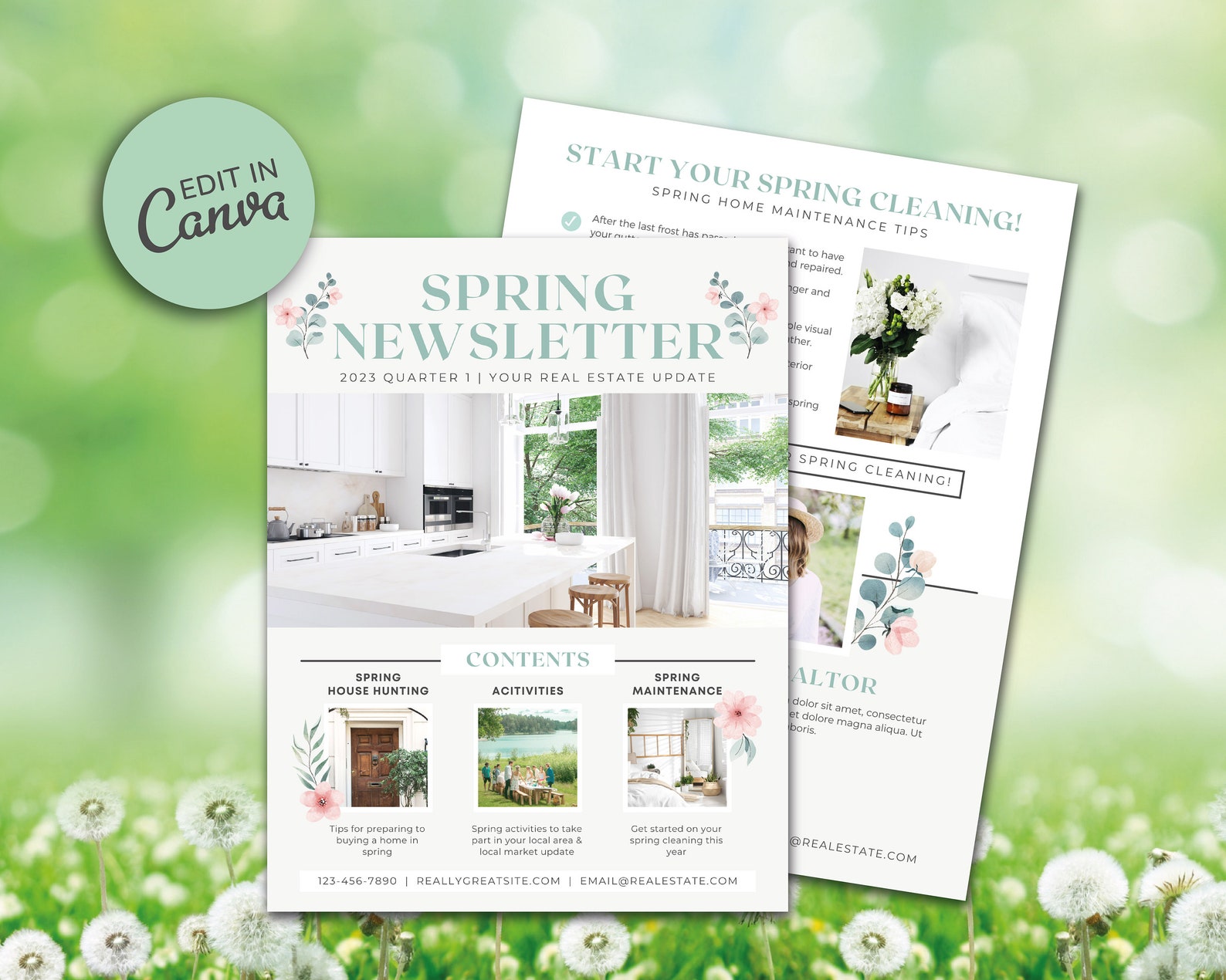 Real Estate Spring Newsletter 2023 | Real Estate Marketing | Realtor ...