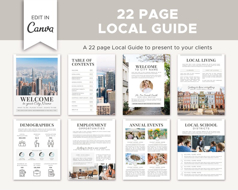 Real Estate Local Guide | Welcome Guide | Real Estate Marketing | City ...