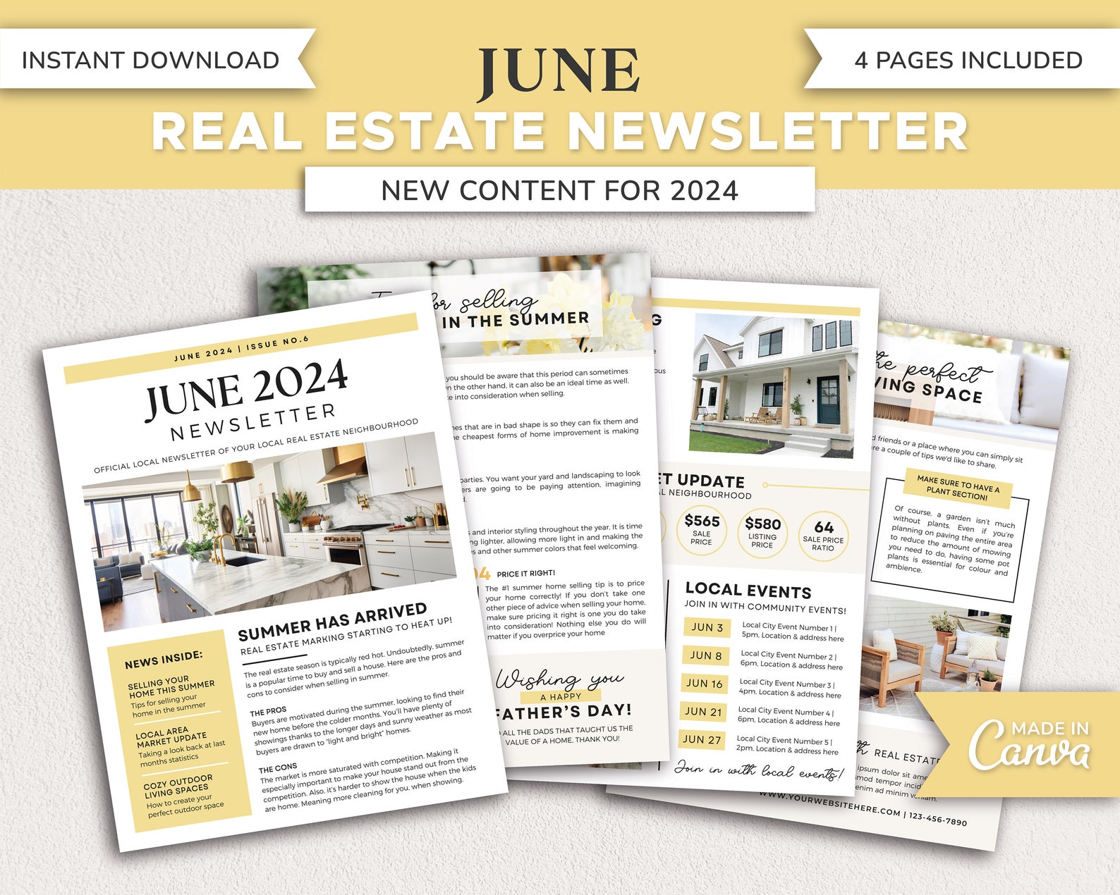 Real Estate June 2024 Newsletter | Real Estate Marketing | Real Estate ...