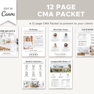 Real Estate CMA Packet | Comparative Market Analysis | Real Estate ...