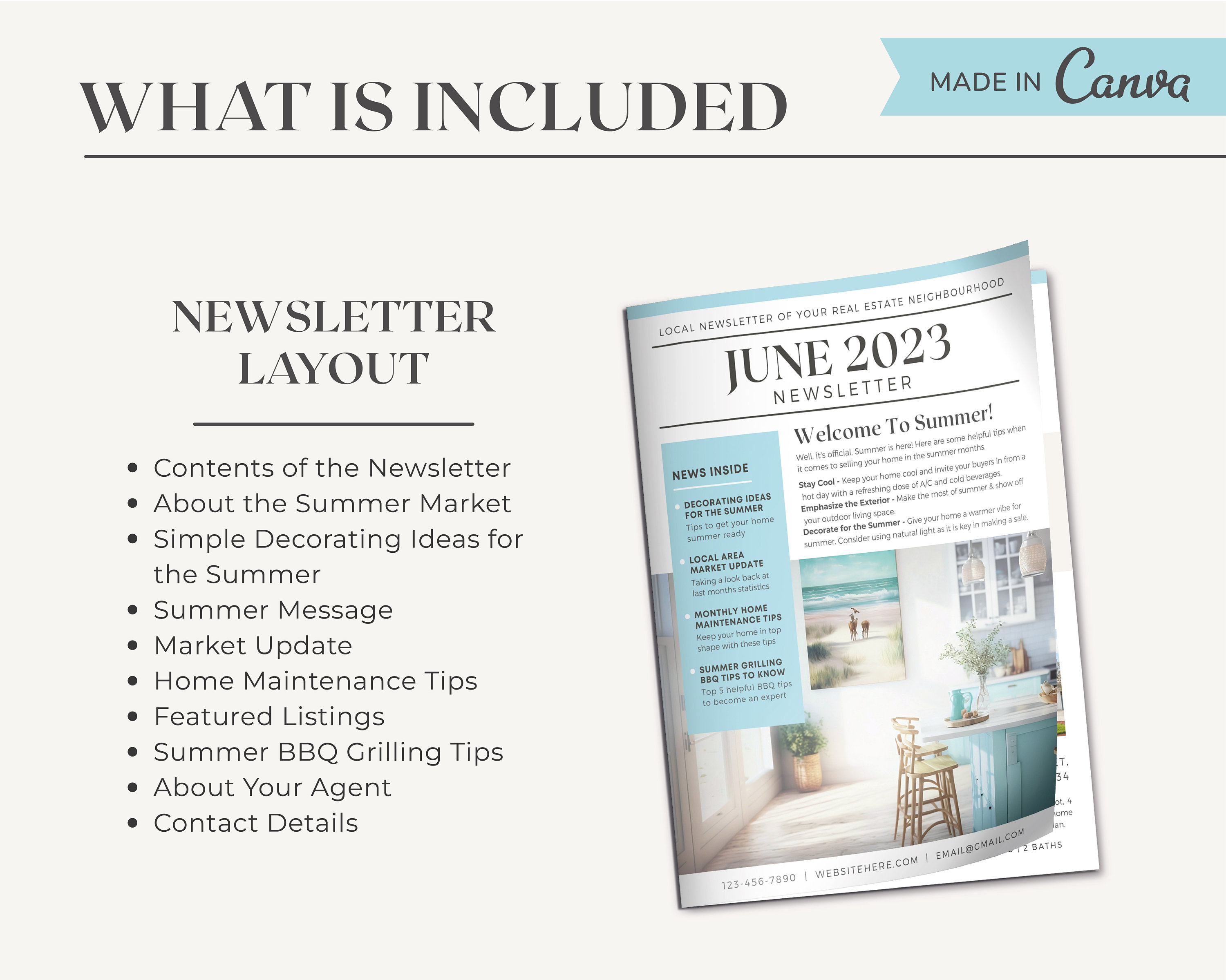 Real Estate Newsletter | June Newsletter | Real Estate Marketing ...