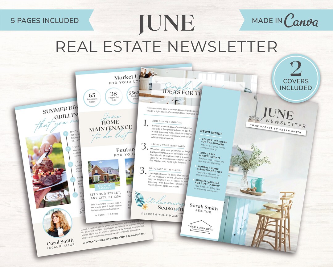 Real Estate Newsletter | June Newsletter | Real Estate Marketing ...