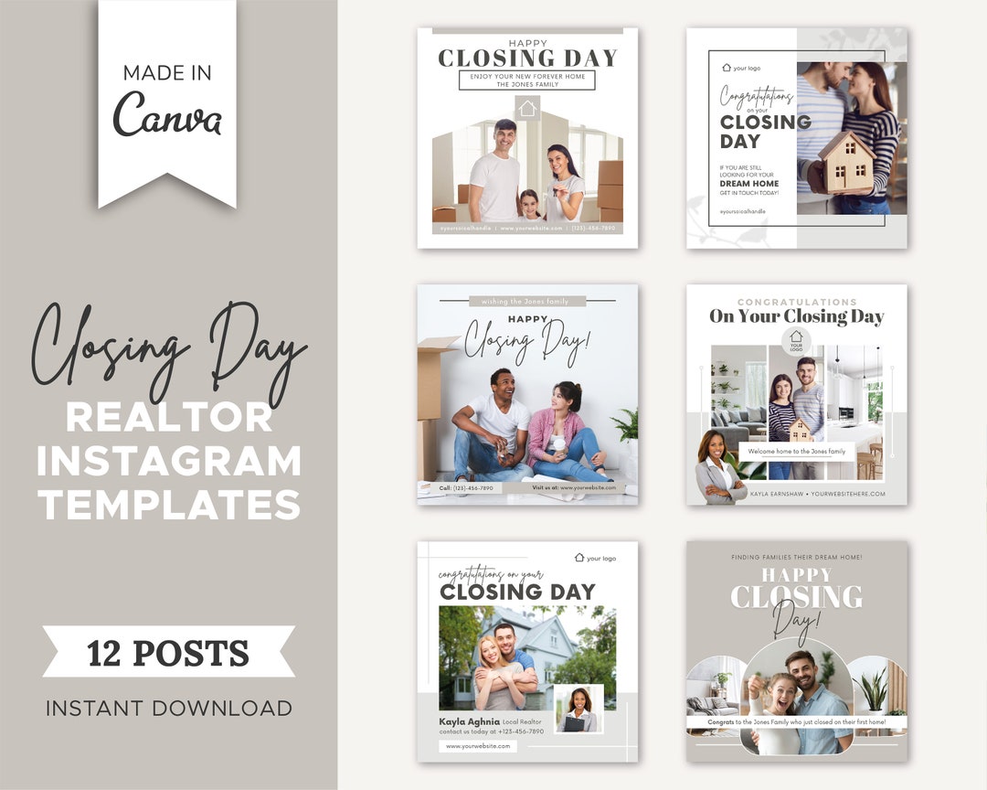 12 Closing Day Realtor Instagram Posts | Real Estate Social Media ...