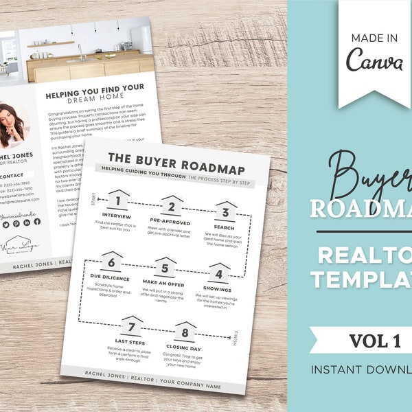 Home Buyer Roadmap Guide | Buyer Packet | Buyer Flyer - Etsy