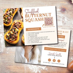 Fall Real Estate Postcard Bundle | Fall Recipe Postcard Template | Real ...