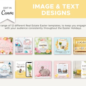 12 Easter Realtor Instagram Posts | Real Estate Social Media Templates ...