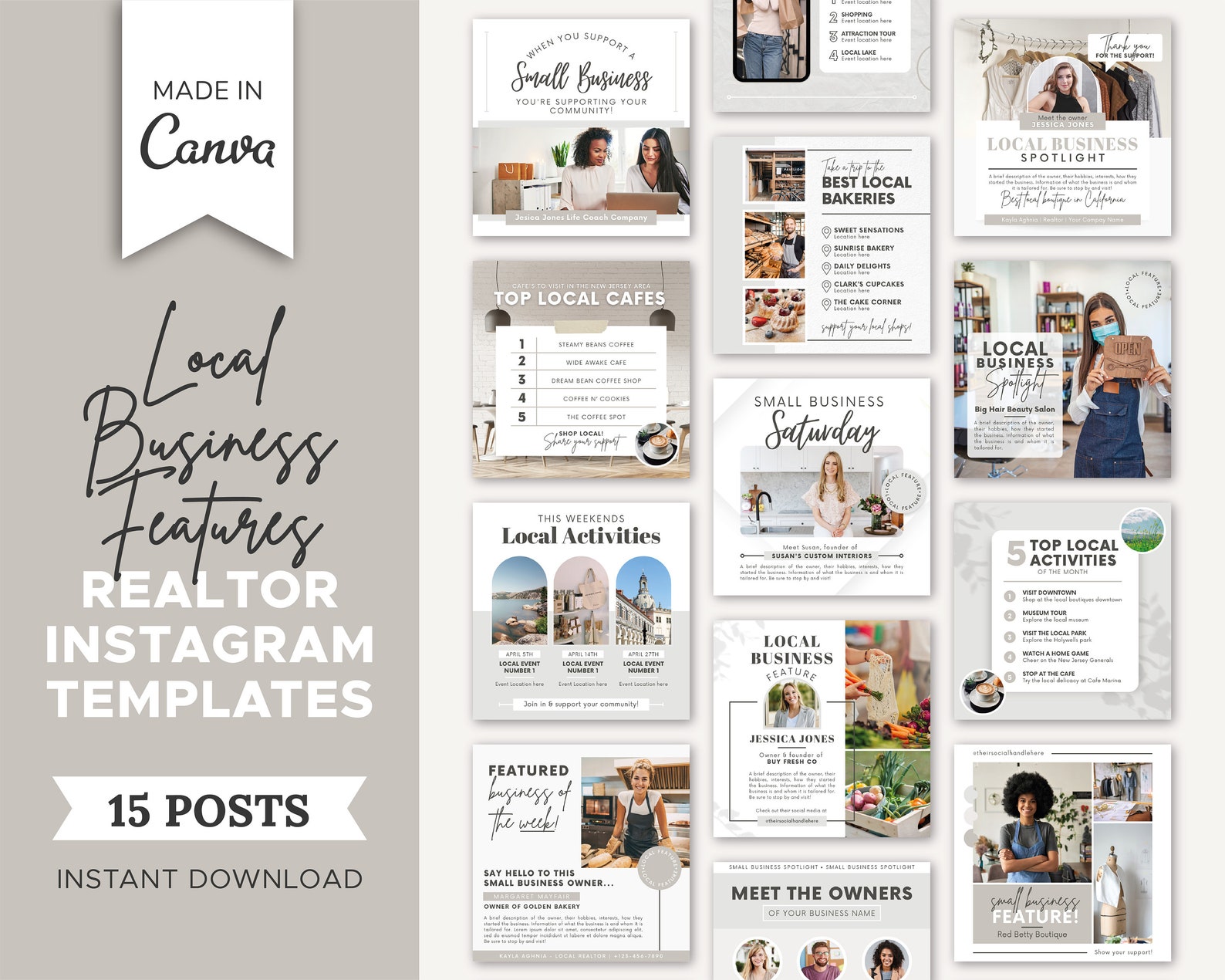 15 Local Business Feature Instagram Posts | Real Estate Agent Social ...