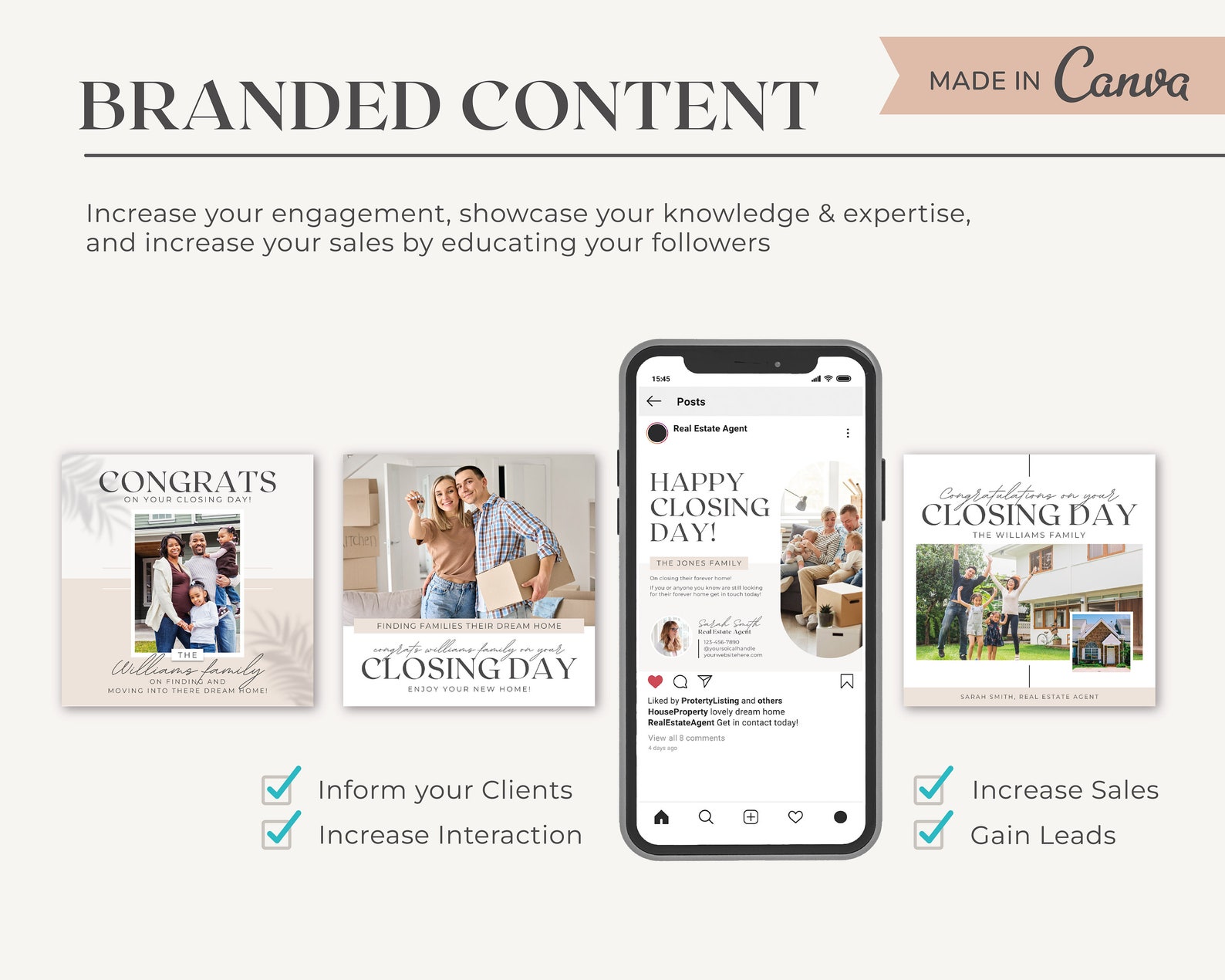 15 Closing Day Instagram Posts | Real Estate Social Media | Real Estate ...