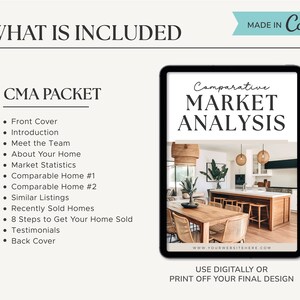 Real Estate CMA Packet | Comparative Market Analysis | Real Estate ...