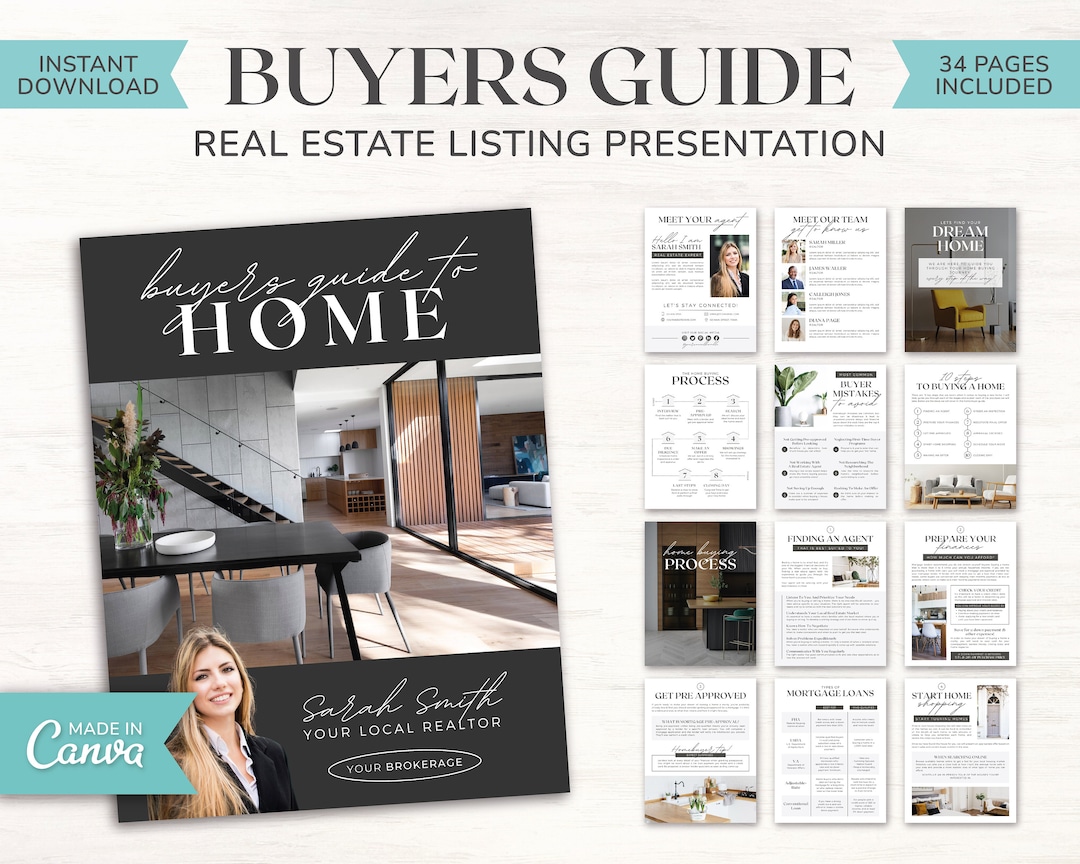 Real Estate Buyer Presentation | Buyer Packet | Real Estate Marketing ...