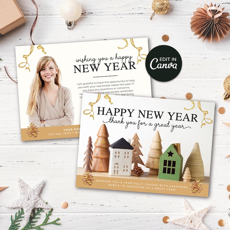 Realtor Mailer New Year - Etsy