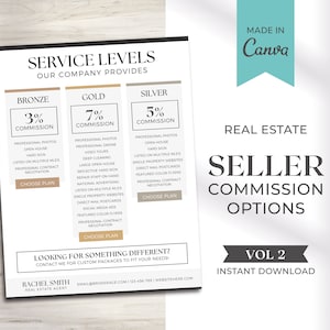 Real Estate Commission Sheets | Listing Presentation | Real Estate ...