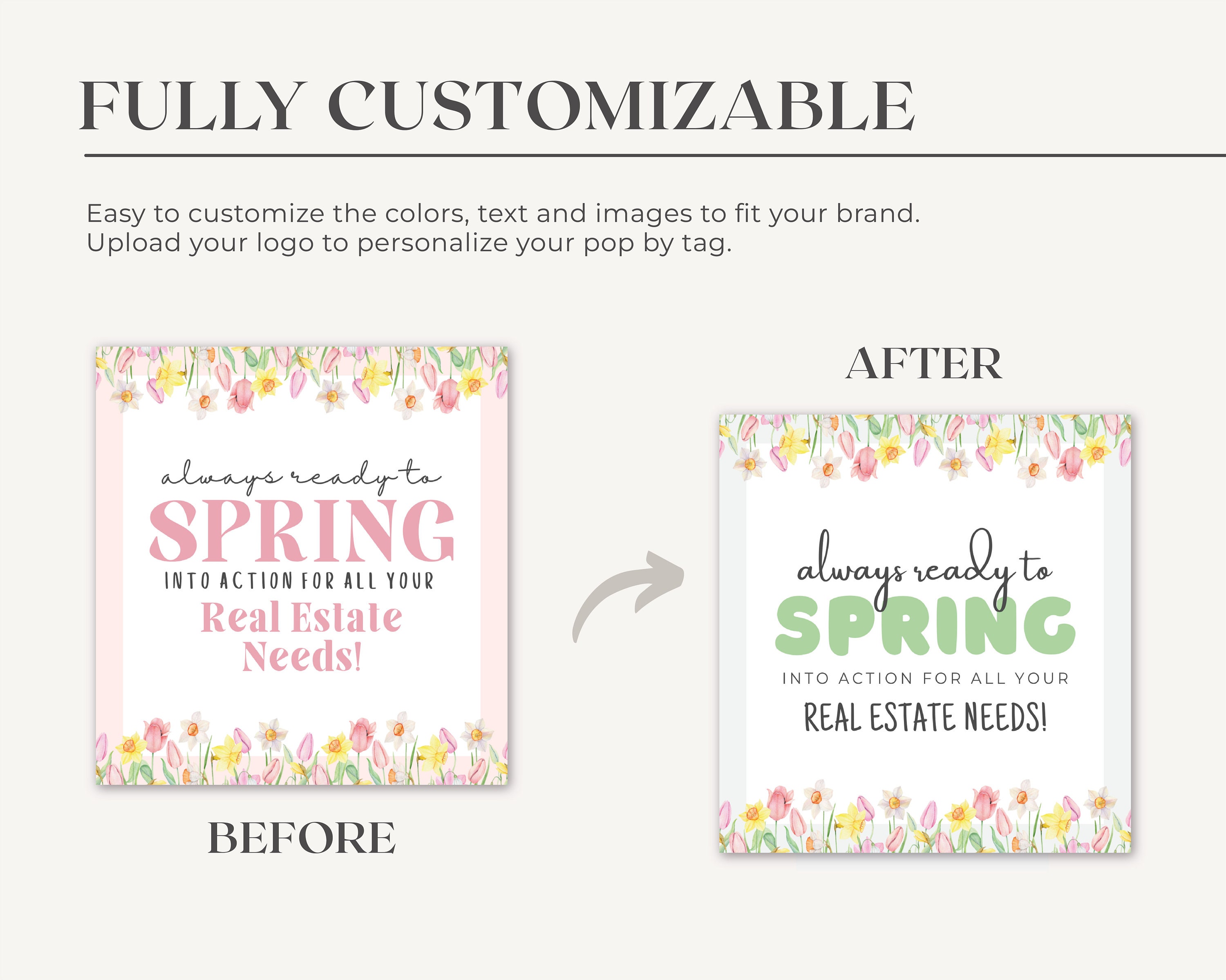 Realtor Spring Pop by Tags | Real Estate Gift Tag for Clients | Real ...