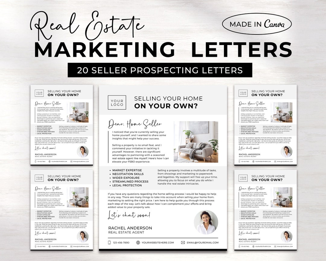 Real Estate Marketing Letter Bundle | Prospecting Letter | Real Estate ...