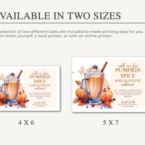 Real Estate Fall Pumpkin Spice Postcard | Real Estate Marketing | Fall ...