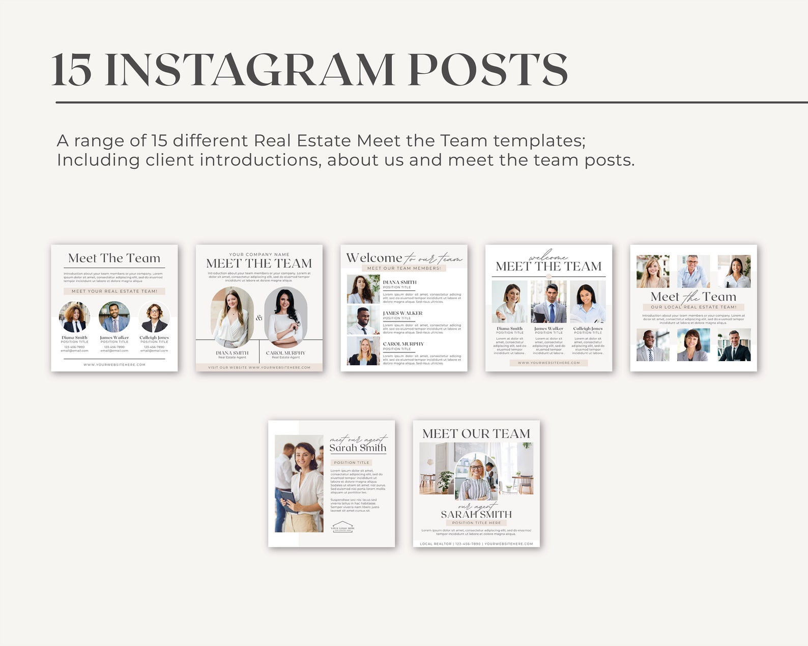 15 Meet the Team Instagram Posts | Real Estate Social Media | Real ...