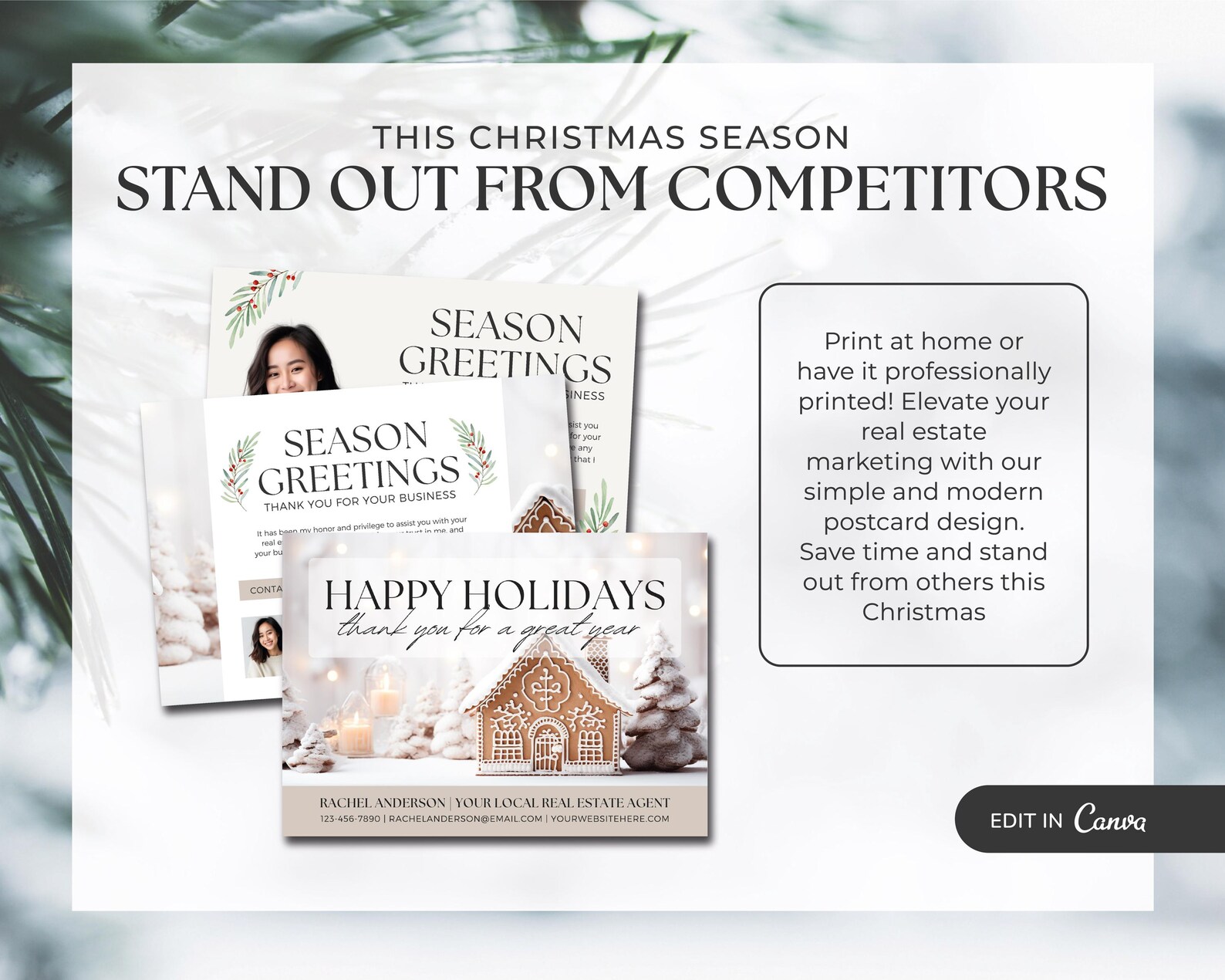 Christmas Real Estate Postcard | Holiday Real Estate Postcards ...
