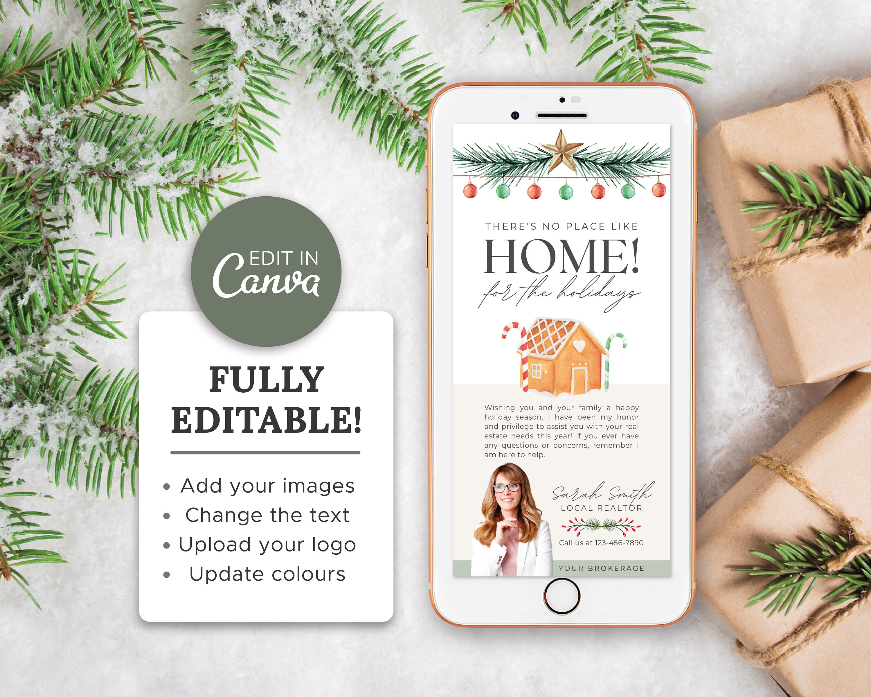 Realtor Digital Christmas Card | Vol5 | Real Estate Marketing ...