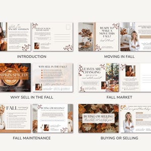 Fall Real Estate Postcard Bundle | Real Estate Marketing | Thanksgiving ...