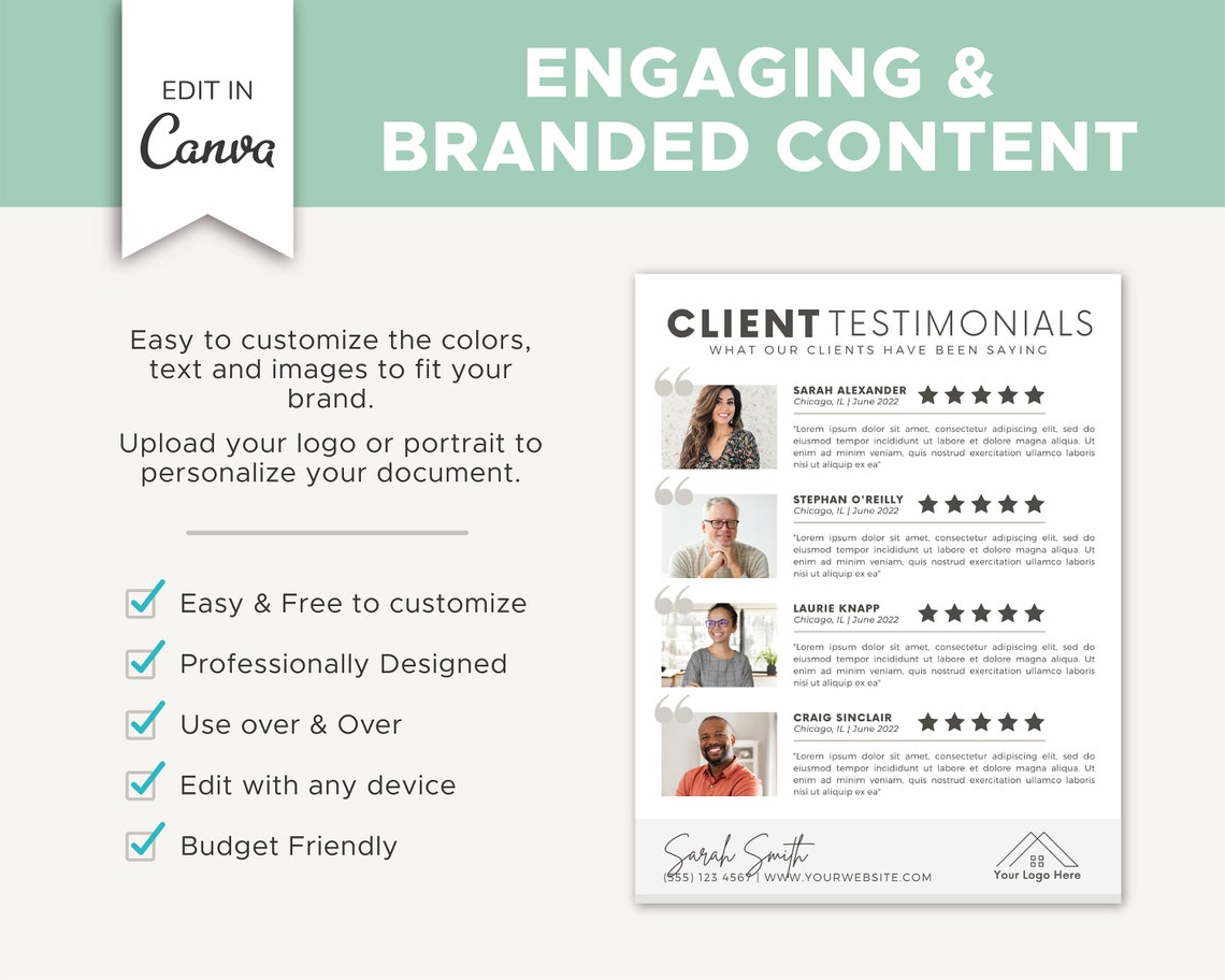 Real Estate Testimonials Flyer V2 | Real Estate Marketing | Realtor ...