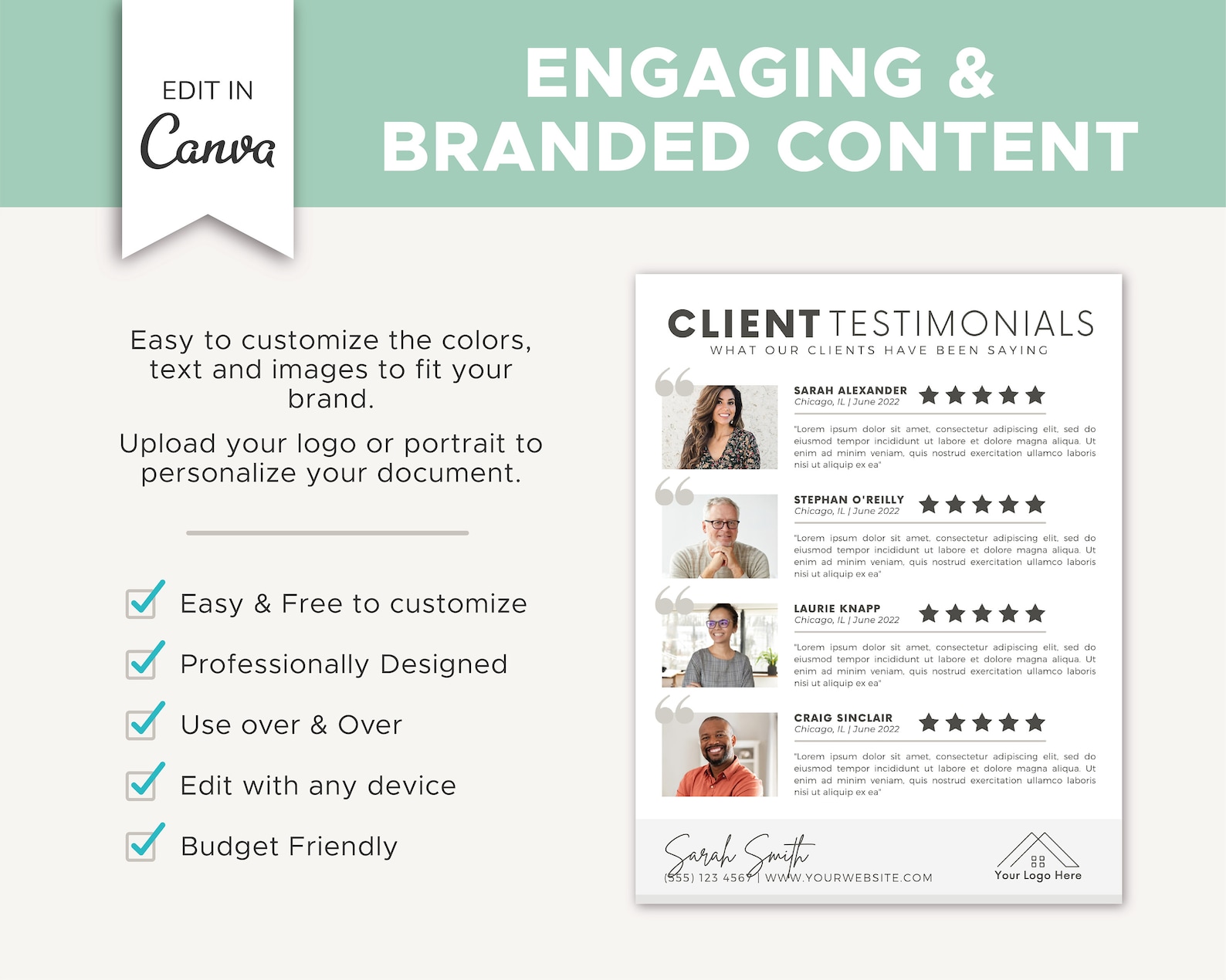 Real Estate Testimonials Flyer V2 | Real Estate Marketing | Realtor ...