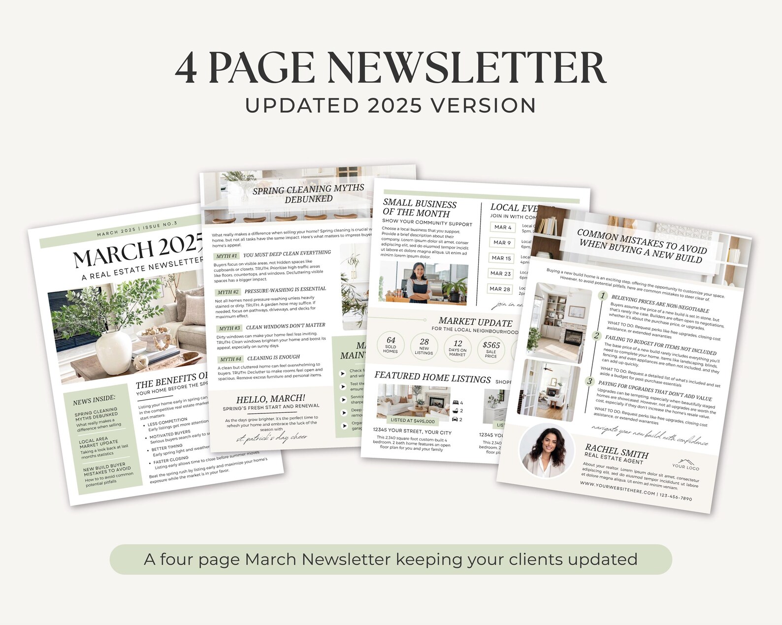 March 2025 Real Estate Newsletter | Real Estate Marketing | Real Estate ...