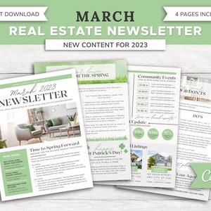 Real Estate March 2023 Newsletter | Real Estate Marketing | Realtor ...