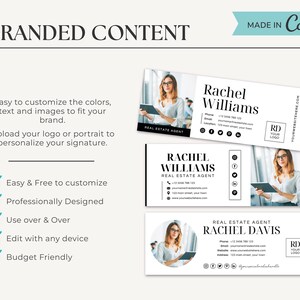 Real Estate Email Signature Bundle | Real Estate Marketing | Elegant ...