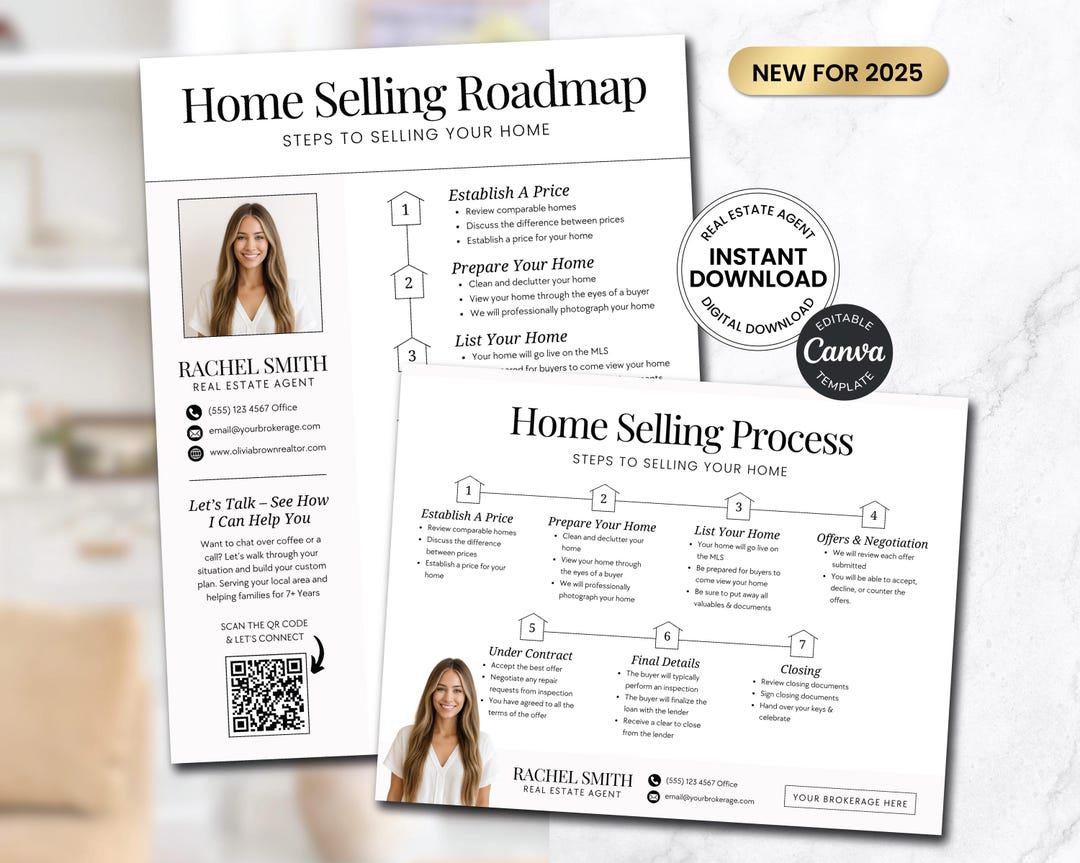 Home Selling Flyer | Seller Roadmap Guide | Real Estate Marketing ...