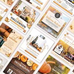 14 Fall Realtor Instagram Posts | Real Estate Social Media Templates ...