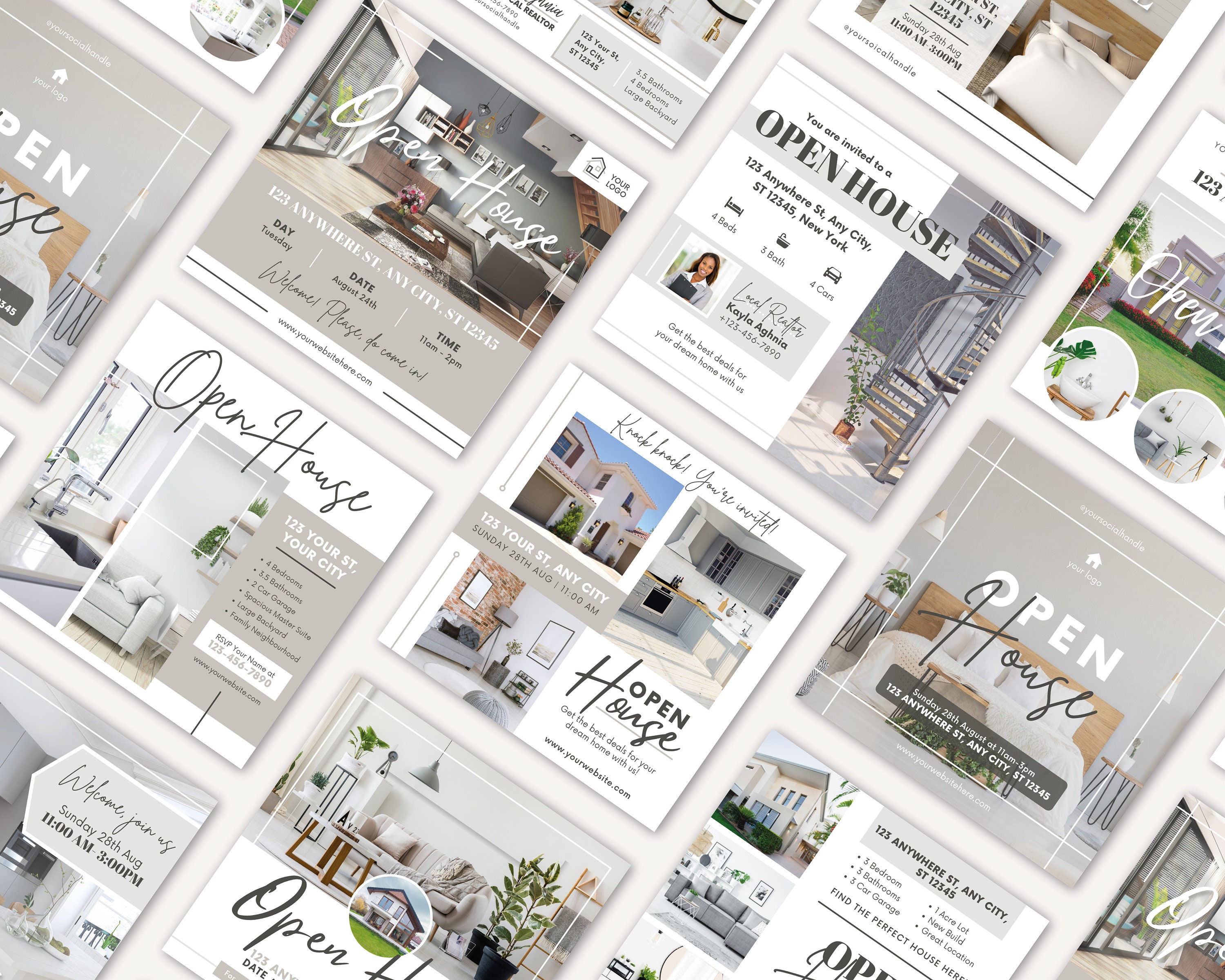 15 Open House Realtor Instagram Posts Real Estate Social | Etsy