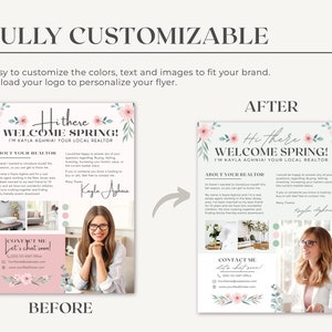 Spring Real Estate Flyer | Realtor Hello Neighbor Letter | Realtor ...