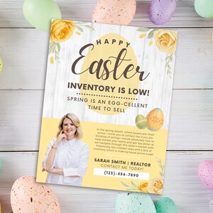 Easter Real Estate Low Inventory Flyer | Real Estate Spring Marketing ...