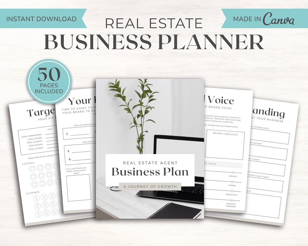 Real Estate Business Plan | Real Estate Planner | Real Estate Marketing ...