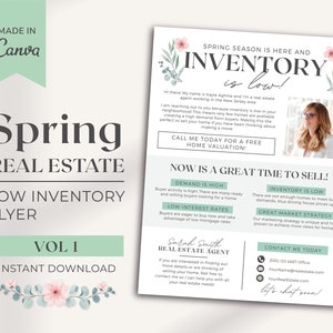 Spring Real Estate Flyer | Real Estate Low Inventory Flyer | Realtor ...