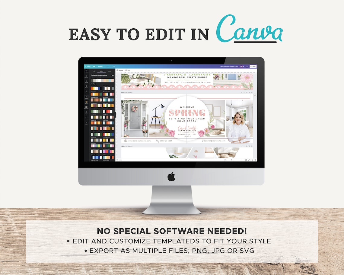 Spring Real Estate Facebook Cover Banner | Real Estate Marketing ...