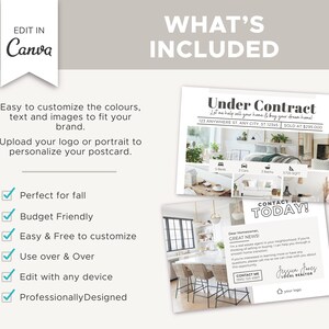 10 Under Contract Real Estate Postcards | Postcard Bundle Template ...