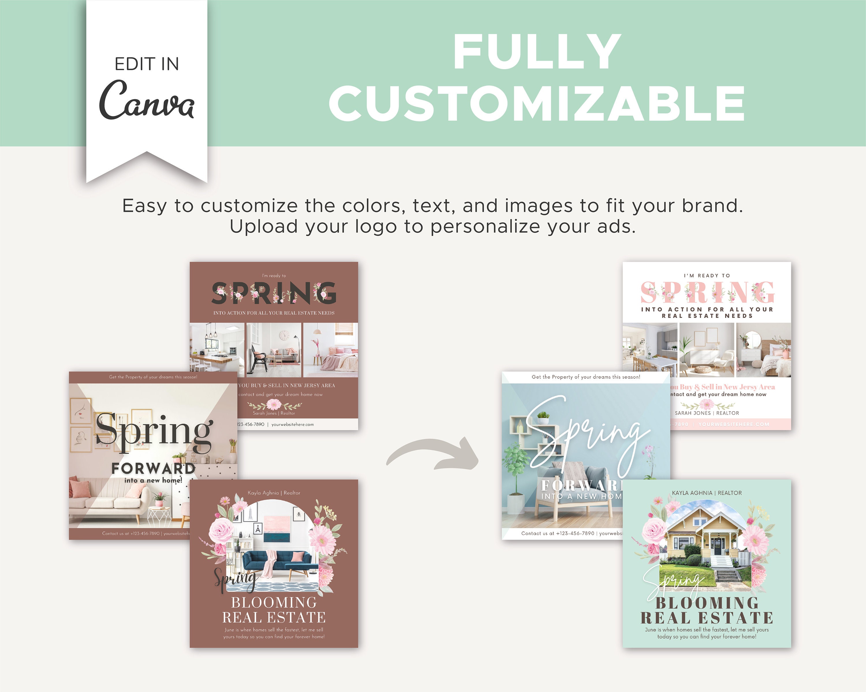 15 Spring Realtor Instagram Posts | Real Estate Social Media Templates ...