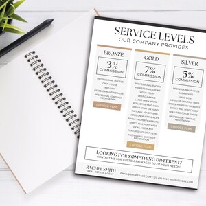 Real Estate Commission Sheets | Listing Presentation | Real Estate ...