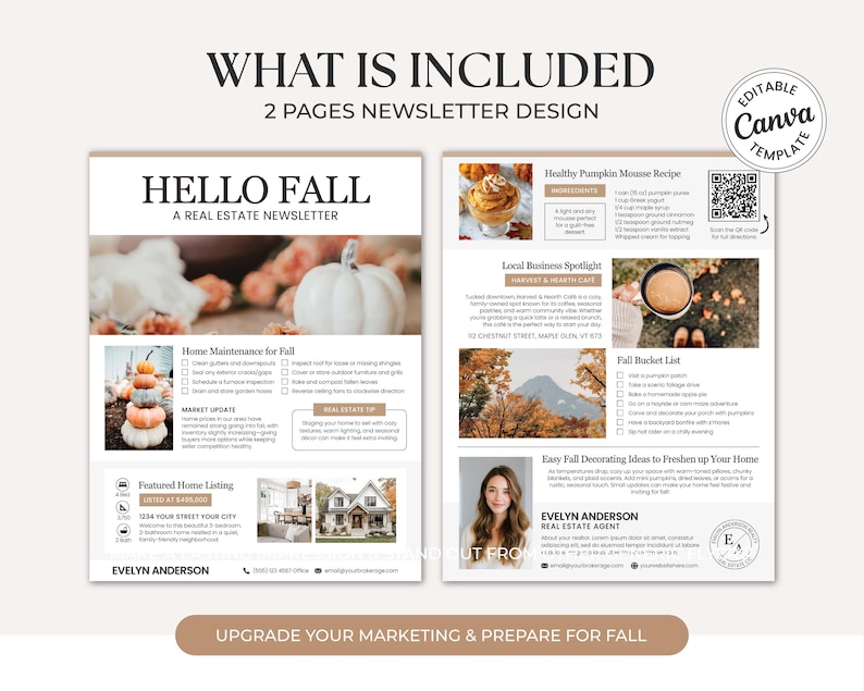 Real Estate Fall Newsletter | Pumpkin Spice Real Estate | Real Estate ...