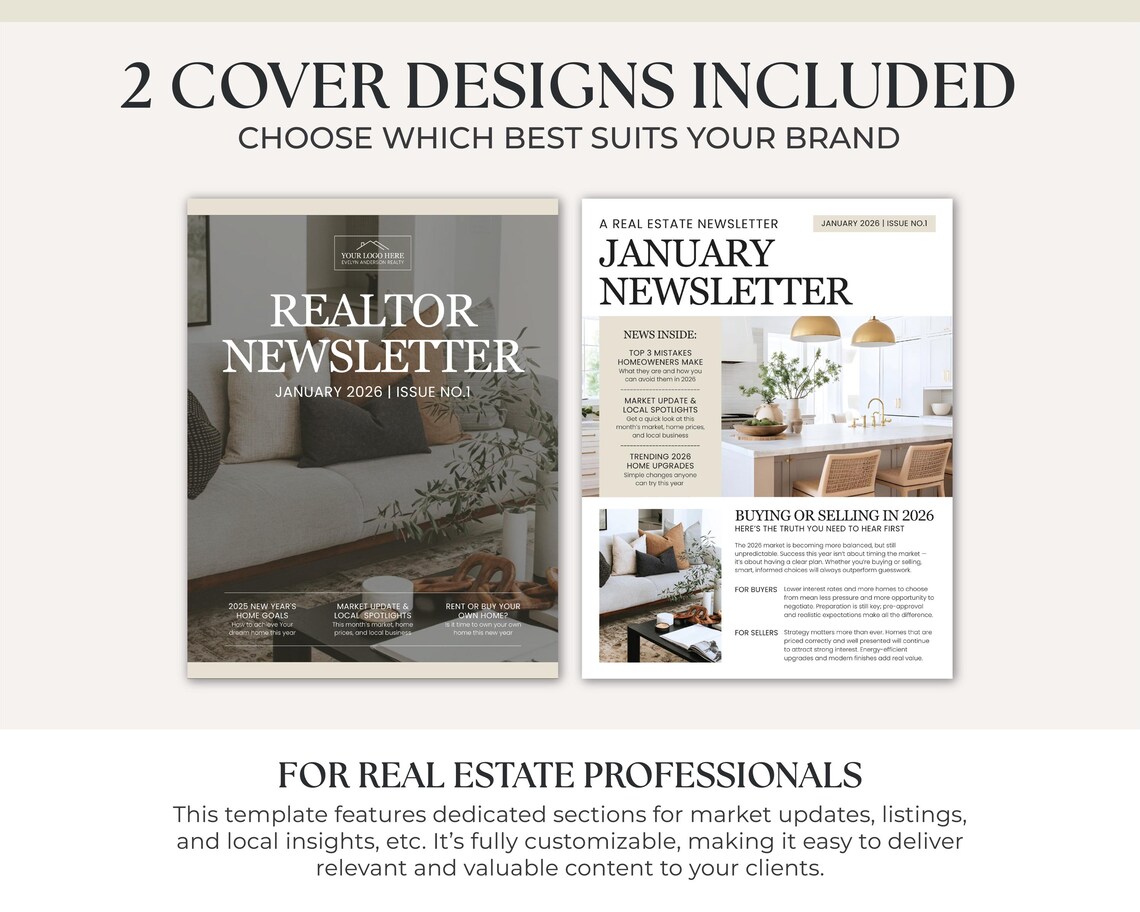 January 2026 Real Estate Newsletter | Real Estate Winter Marketing ...