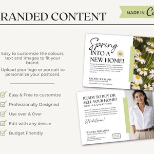 Real Estate Spring Postcard | Spring Into a New Home | Real Estate ...