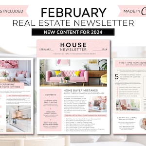 Real Estate February Newsletter | Real Estate Marketing | Realtor ...